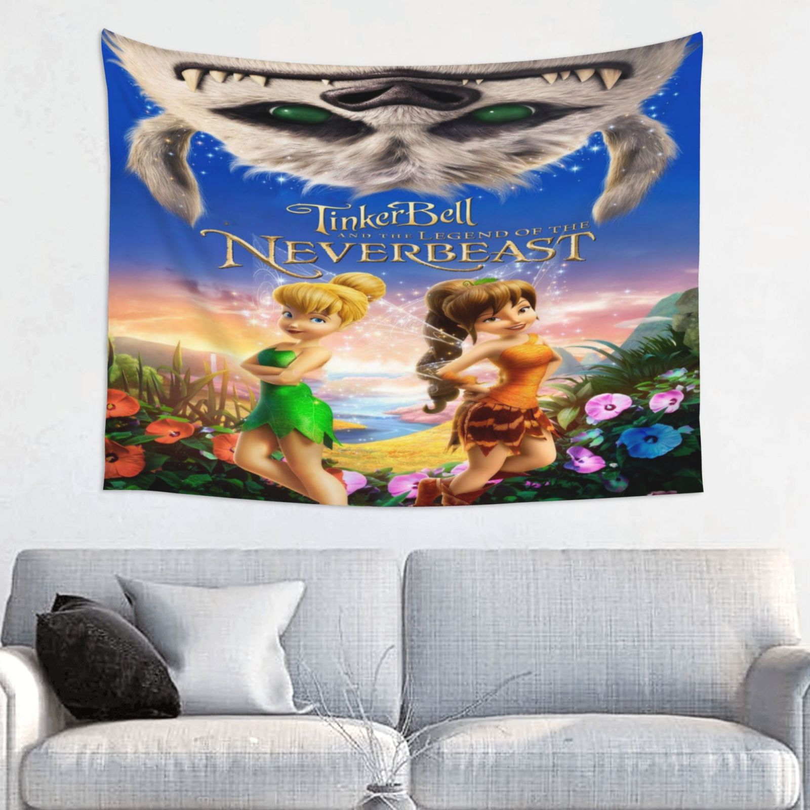 Tinker-bel and the Legend of the NeverBeast Tapestry Anime Poster Large ...