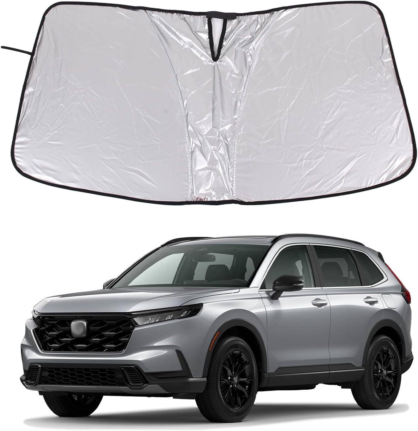 Tinki Lightweight Automotive Window Shades, Polyester Silver - Walmart.com
