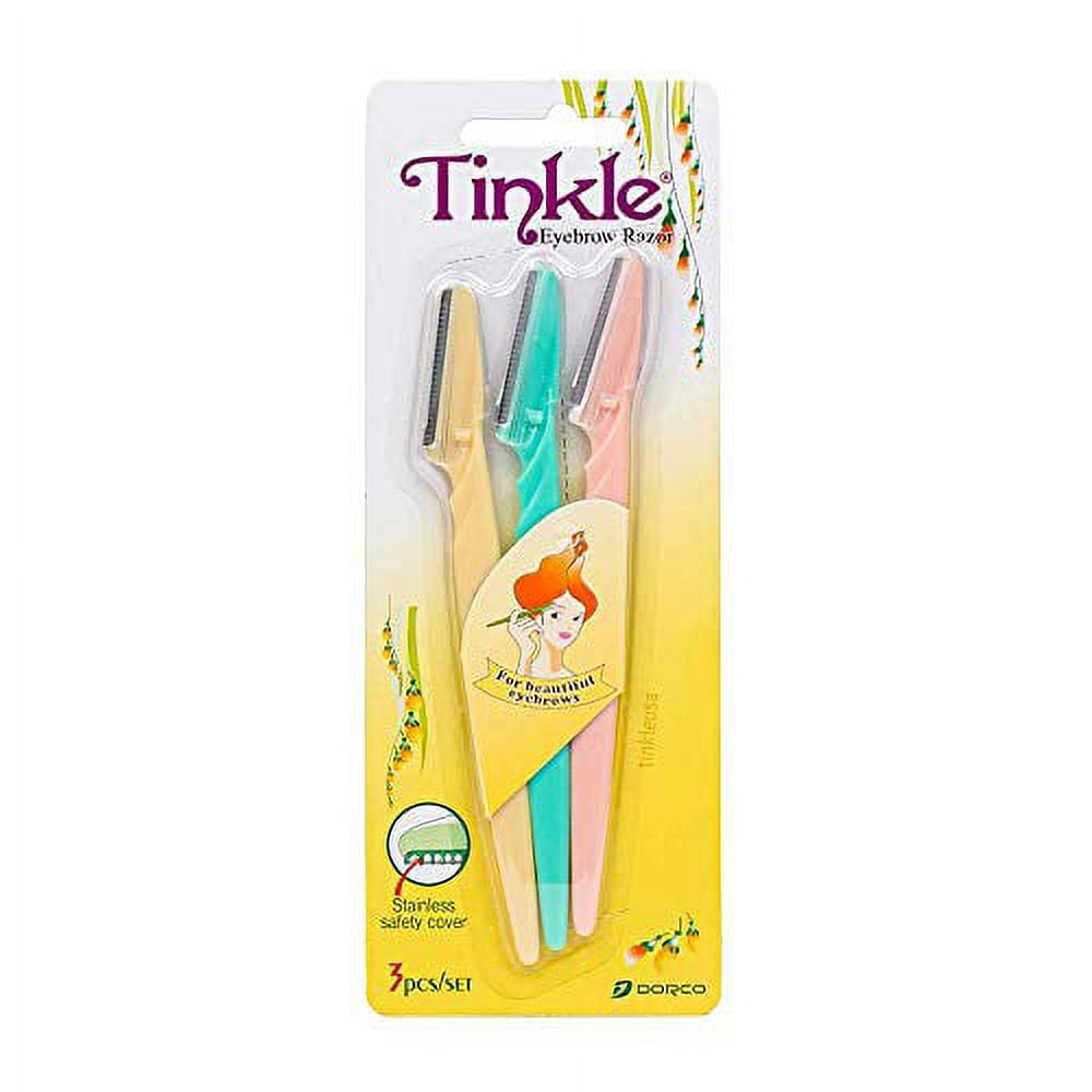 Tinkle Eyebrow Razor, 3ct per pack (1pk) Dermaplaning Razor Tool ...