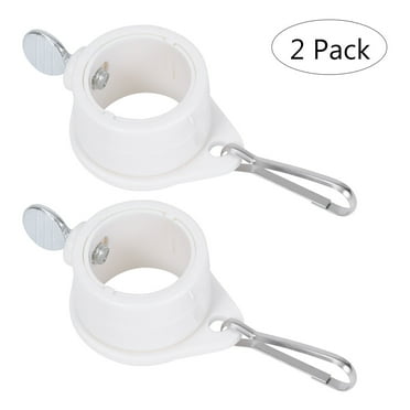 2 Pack Flag Pole Rings, Plastic Rotating Flagpole Flag Mounting Rings ...