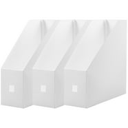 U Brands Linen Magazine File Holder, Beige Linen Finish, Beige, 1 Count ...