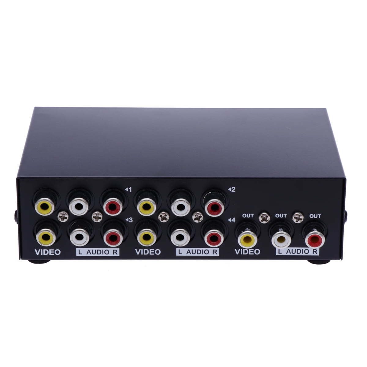 Tinksky -431AV 4-Way AV Switch RCA Switcher 4 In 1 Out Composite Video ...