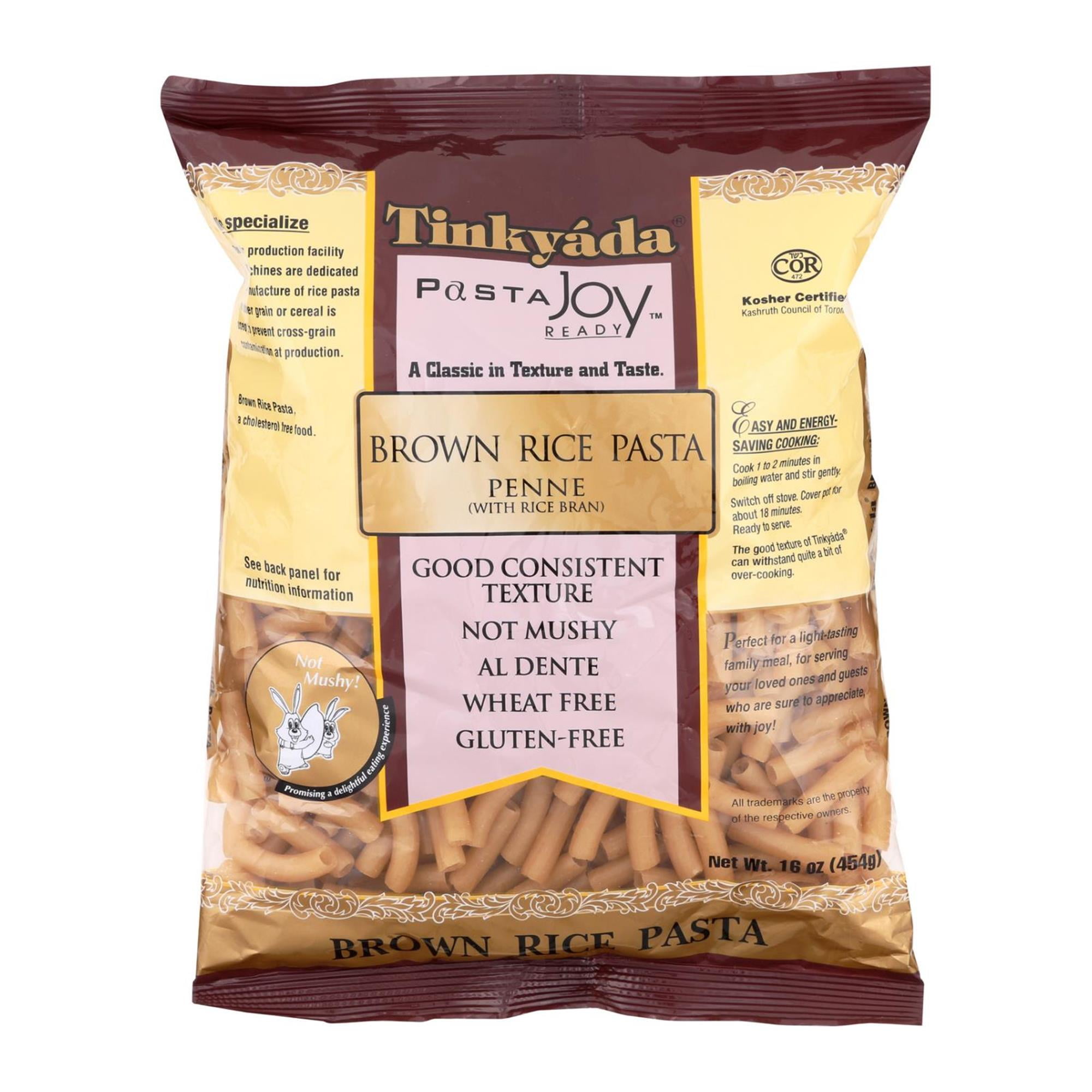 Tinkyada Kosher Brown Rice Penne Pasta, Gluten-Free, 16 Oz - Walmart.com