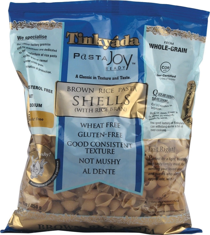 Tinkyada Gluten Free Brown Rice Pasta Shells, 16 oz, Non-GMO, High ...