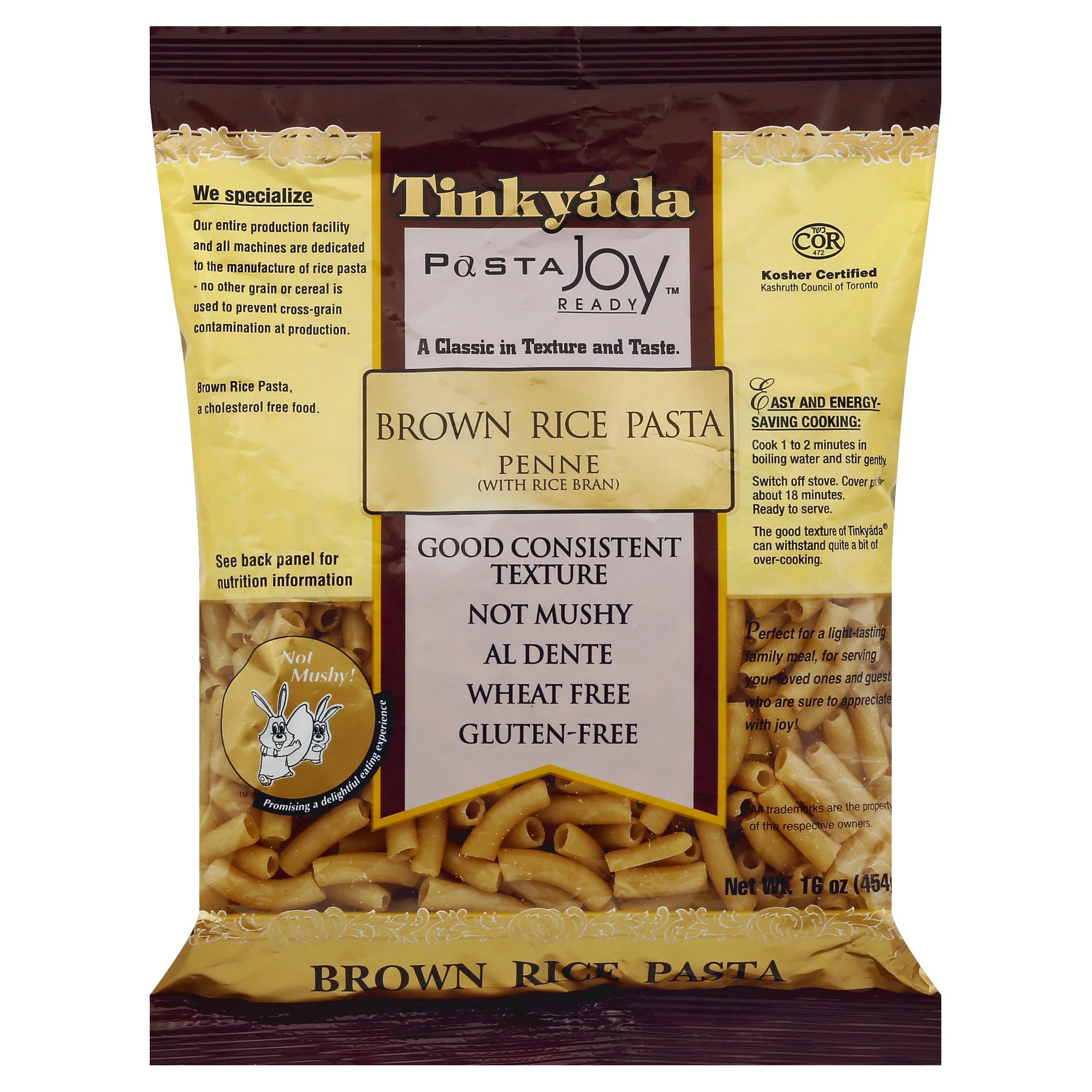 Tinkyada Brown Rice Penne Pasta 16 oz (Pack Of 12) - Walmart.com