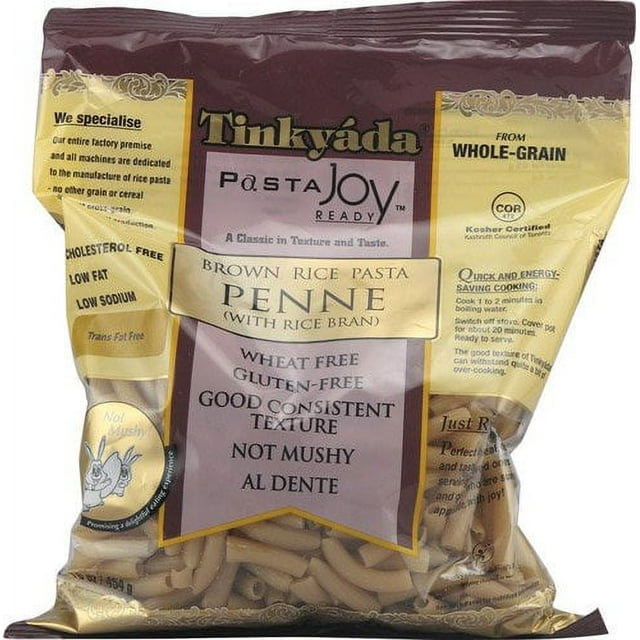 Tinkyada Brown Rice Penne Pasta Gluten Free -- 16 oz Pack of 4 ...