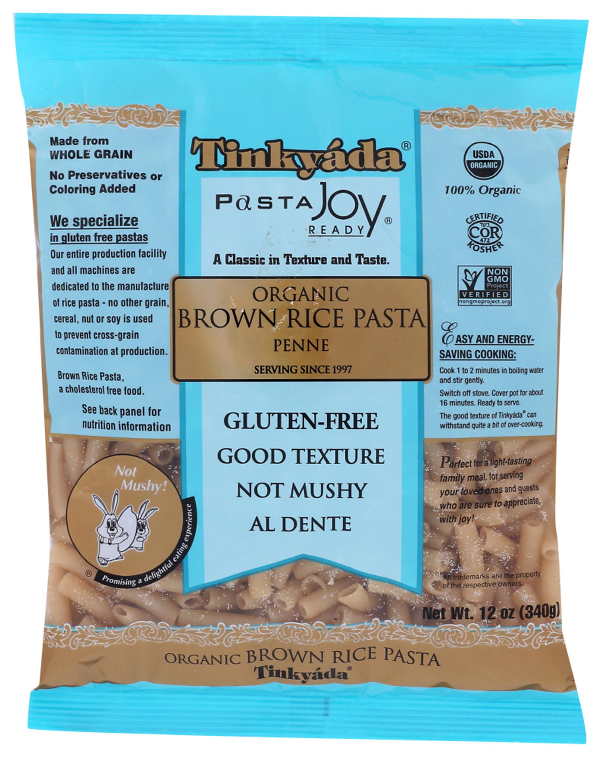 Tinkyada Organic Brown Rice Penne Pasta, 12 OZ - Gluten Free & Grain ...