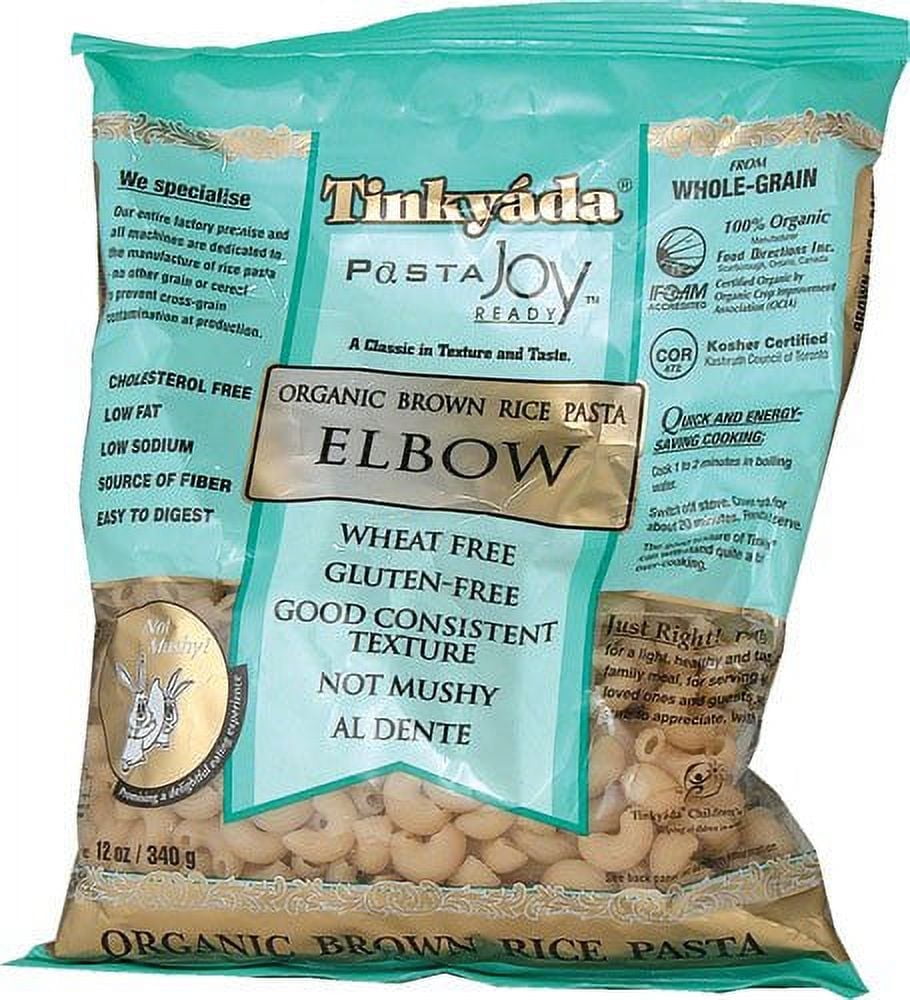 Tinkyada Organic Brown Rice Pasta Elbows, Gluten Free, Non-GMO, Vegan ...