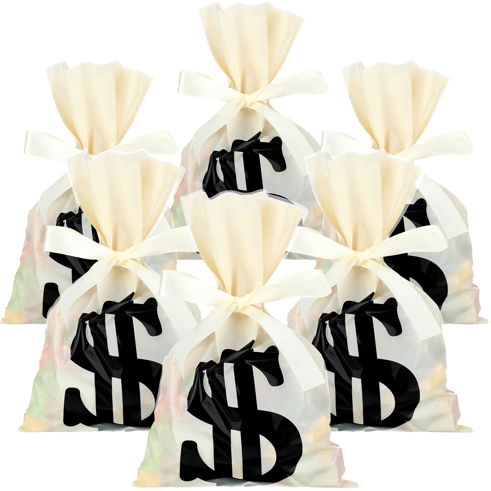 Tinlade 60 PiecesITSC 9 x 6 inch Money Treat Bags Sign Party Favor ...