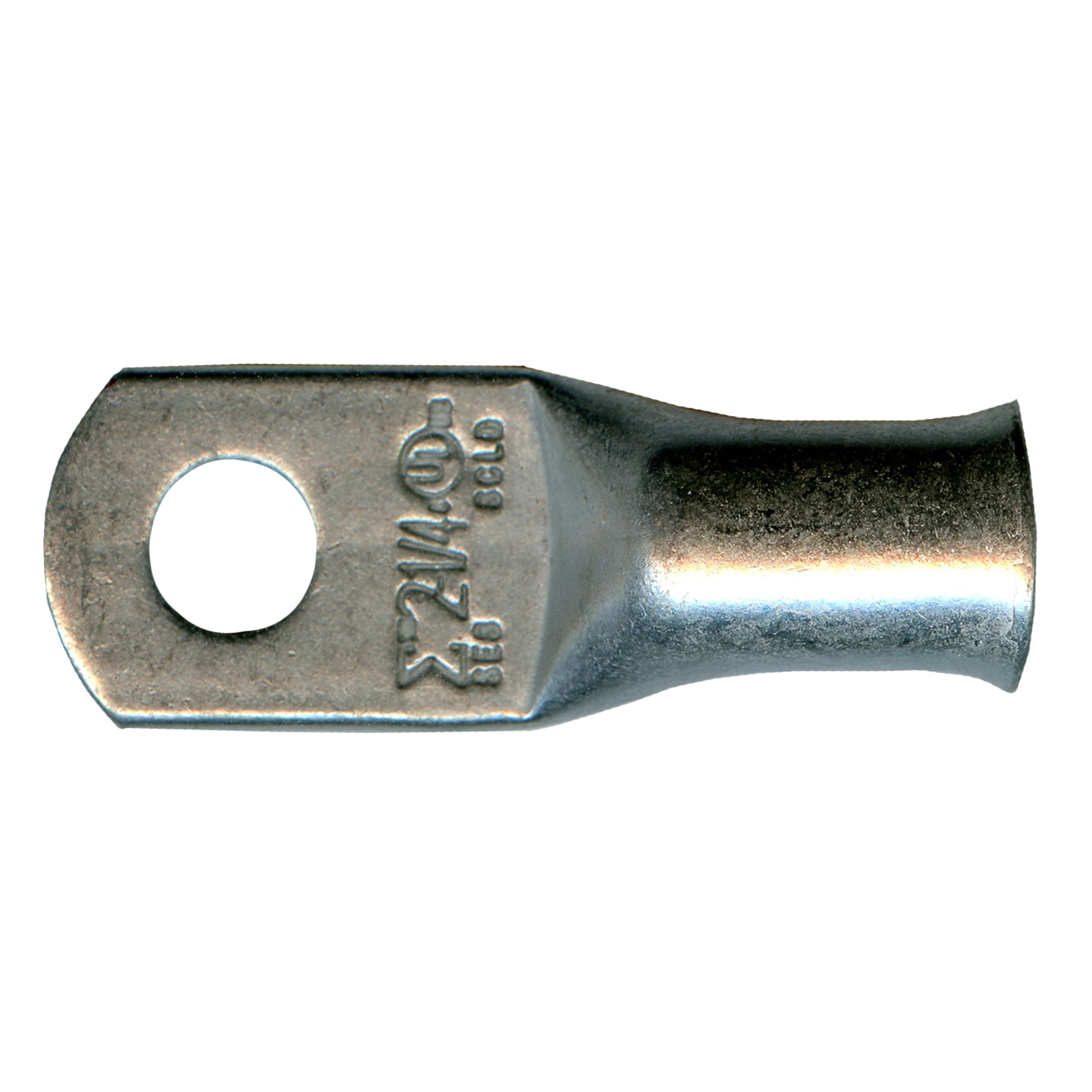 Tinned Copper Lug 2 AWG Gauge 1/4" Ring Wire Terminal Battery Cable End ...