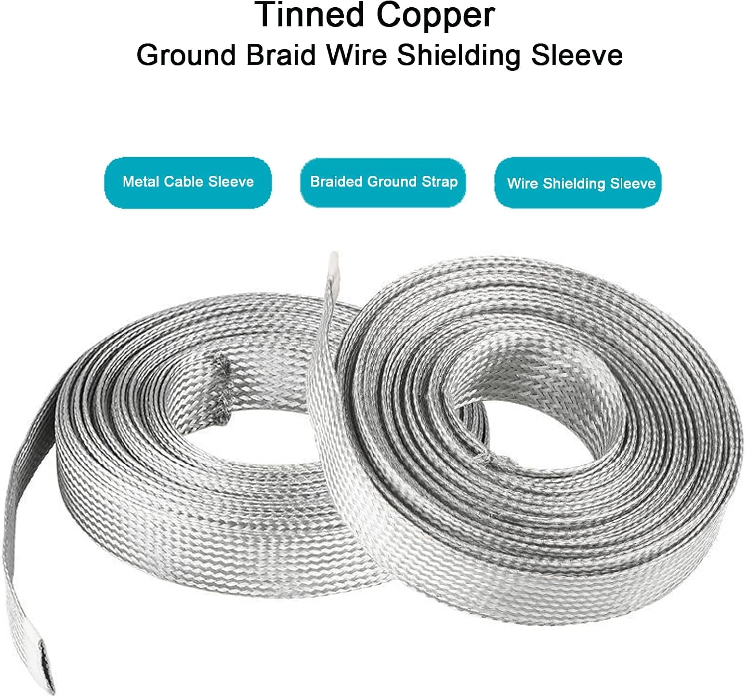 Tinned Copper Wire Sleeve EMI RFI Shielding Metal Protector 5/16" 20FT ...