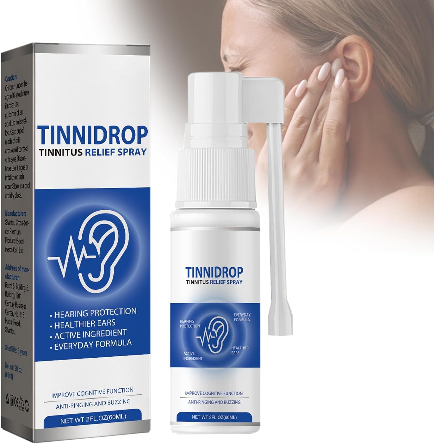 Tinnidrop Tinnitus Relief Spray 2024 New Tinnitus Relief Spray