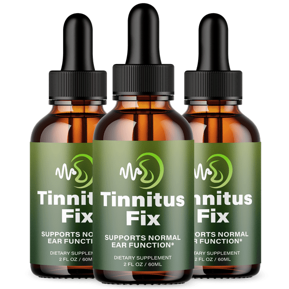 Tinnitus Fix Ear Health Support Drops Natural Formula Healthy Hearing Supplement TinnitusFix 90 ...