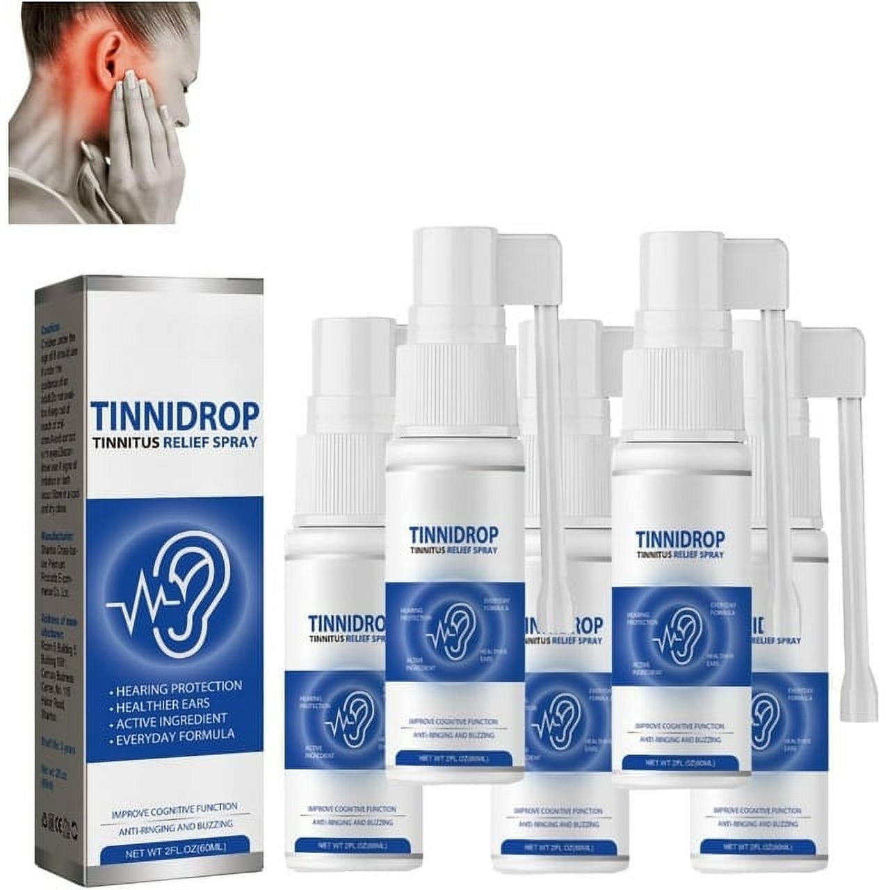 Tinnitus Relief Spray Tinnitus Relief Drop For Ringing Ears Earwax