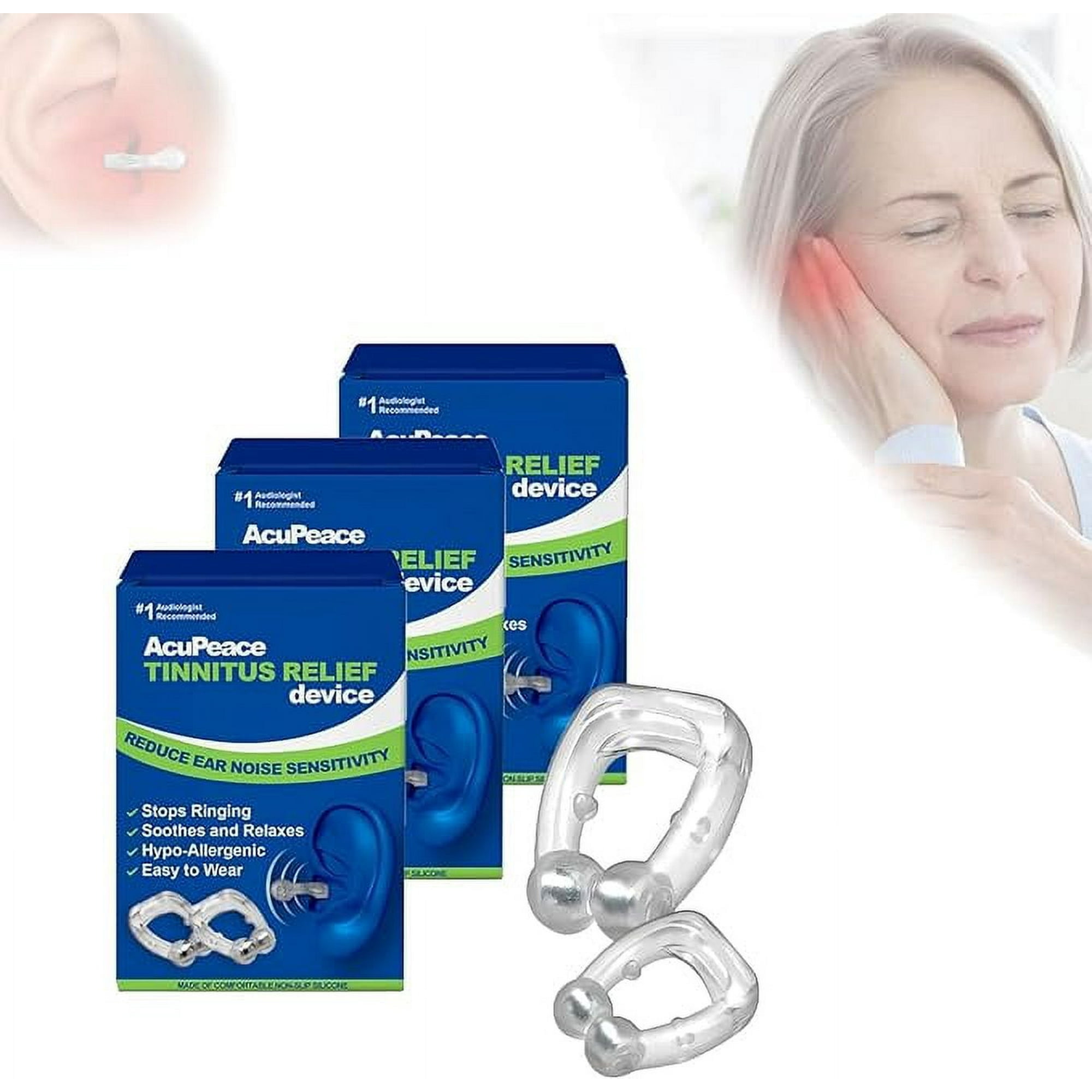 Tinnitus Relief for Ringing Ears, Portable Anti Tinnitus Ear Cuff Ear ...