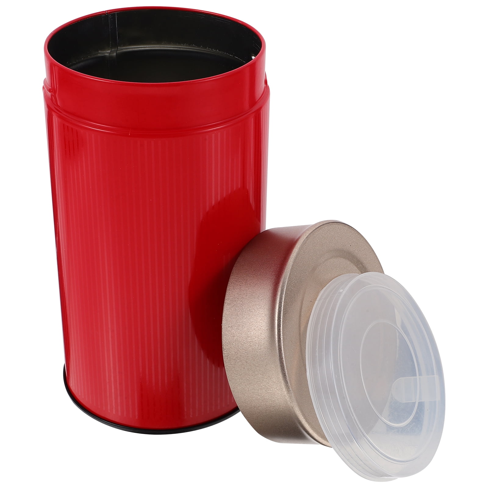 Tea Storage Canister with Sealed Lid Made of Tinplate Red for Kids 70 ...