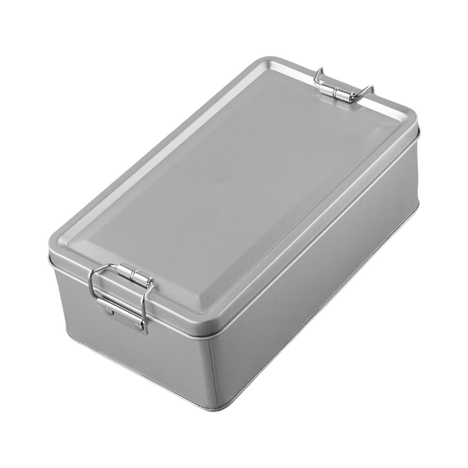 Tinplate Box Metal Storage Tins Tea Container Rectangular W/Lids Cookie ...