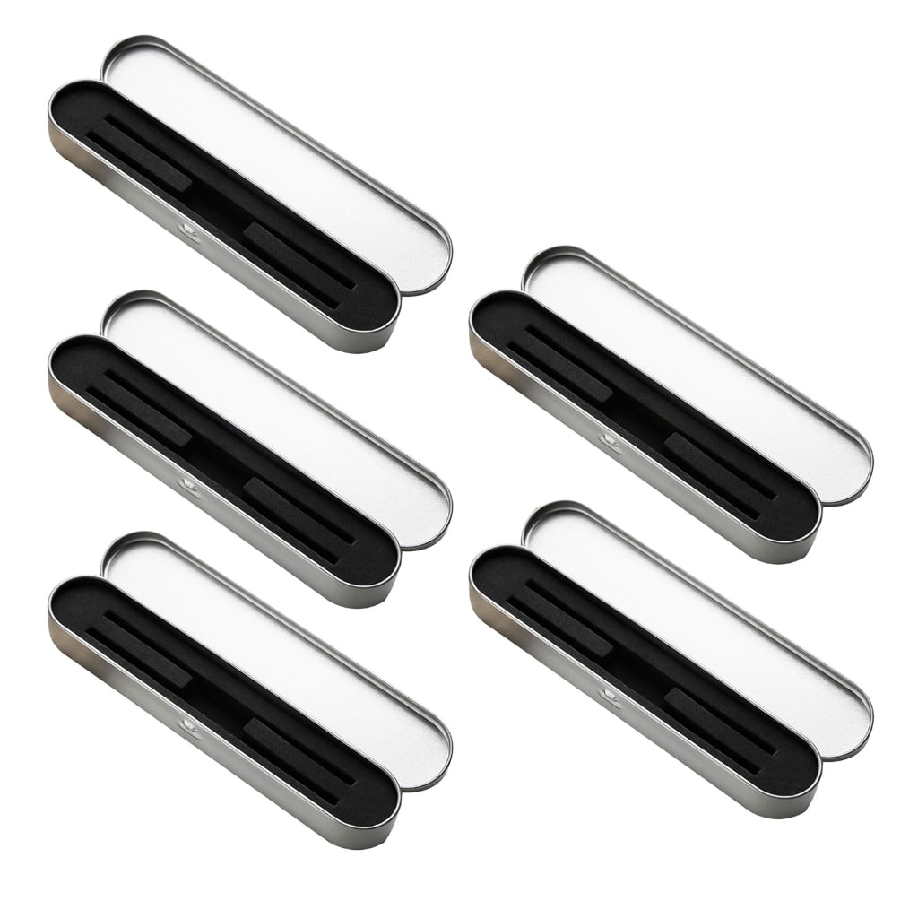 Tinplate Stationery Box Metal Container Fountain Pen Case Empty Can ...