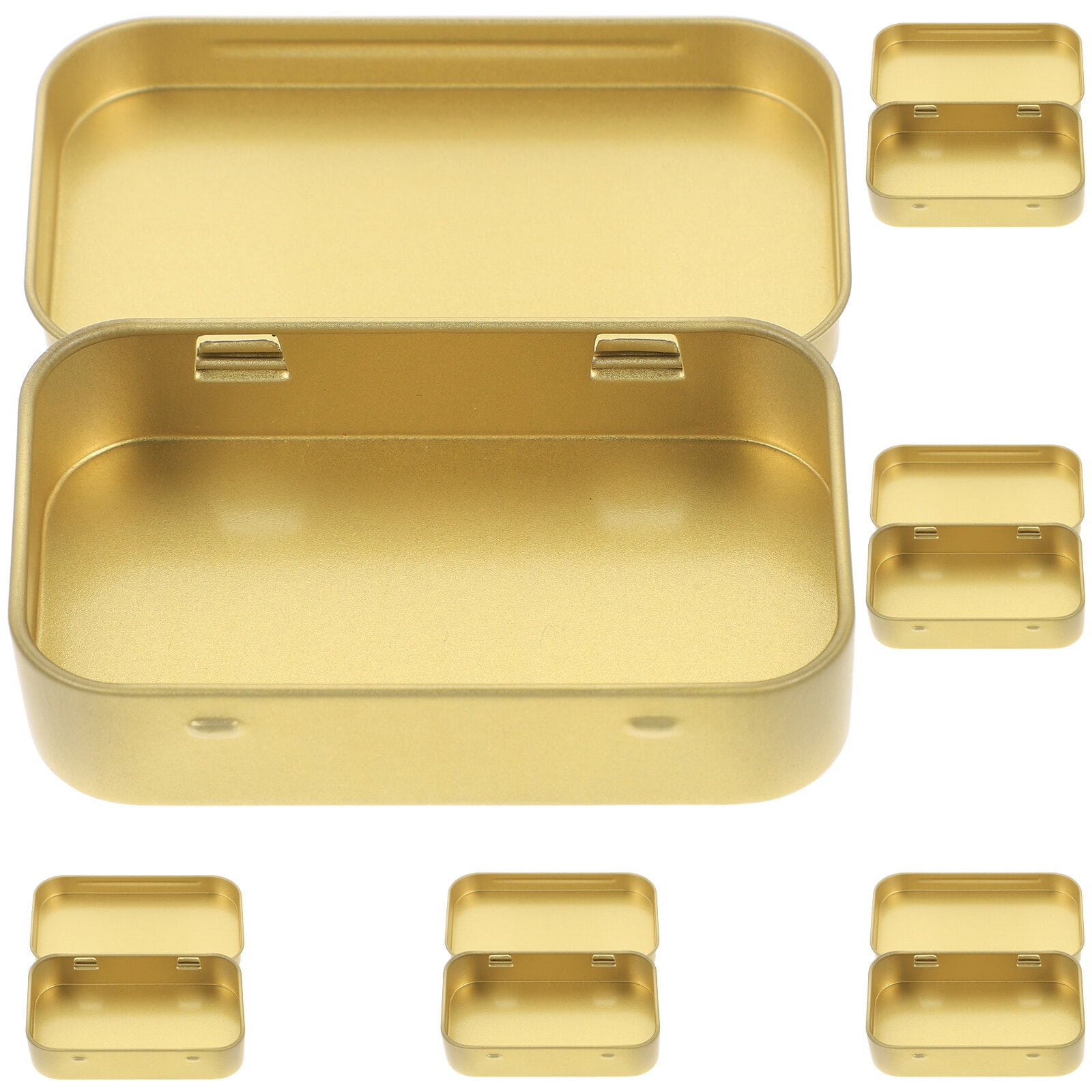 Tinplate Storage Box Pcs Containers Sweets Tins Bulk Lip Balm Cookie ...