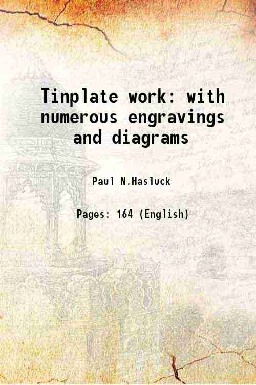 Tinplate work with numerous engravings and diagrams 1907 - Walmart.com
