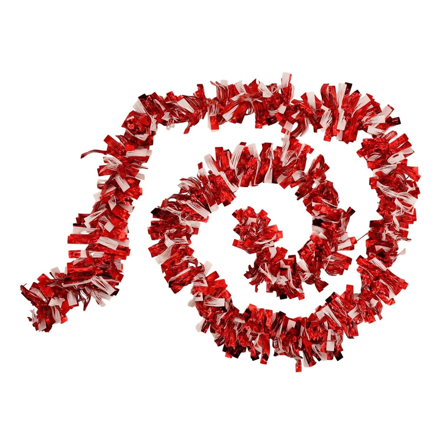 Tinsel Garland Metallic (2 Pack, 15 ft ea) Holiday Streamers Christmas ...