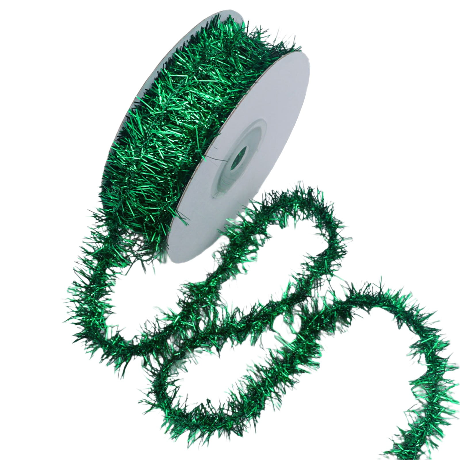 Tinsel Garland, Mini Garland for Crafts, 30 Feet Thin Metallic Foil ...