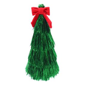 Tabletop Resin Holiday Wind Up Musical Christmas Tree and Bell ...