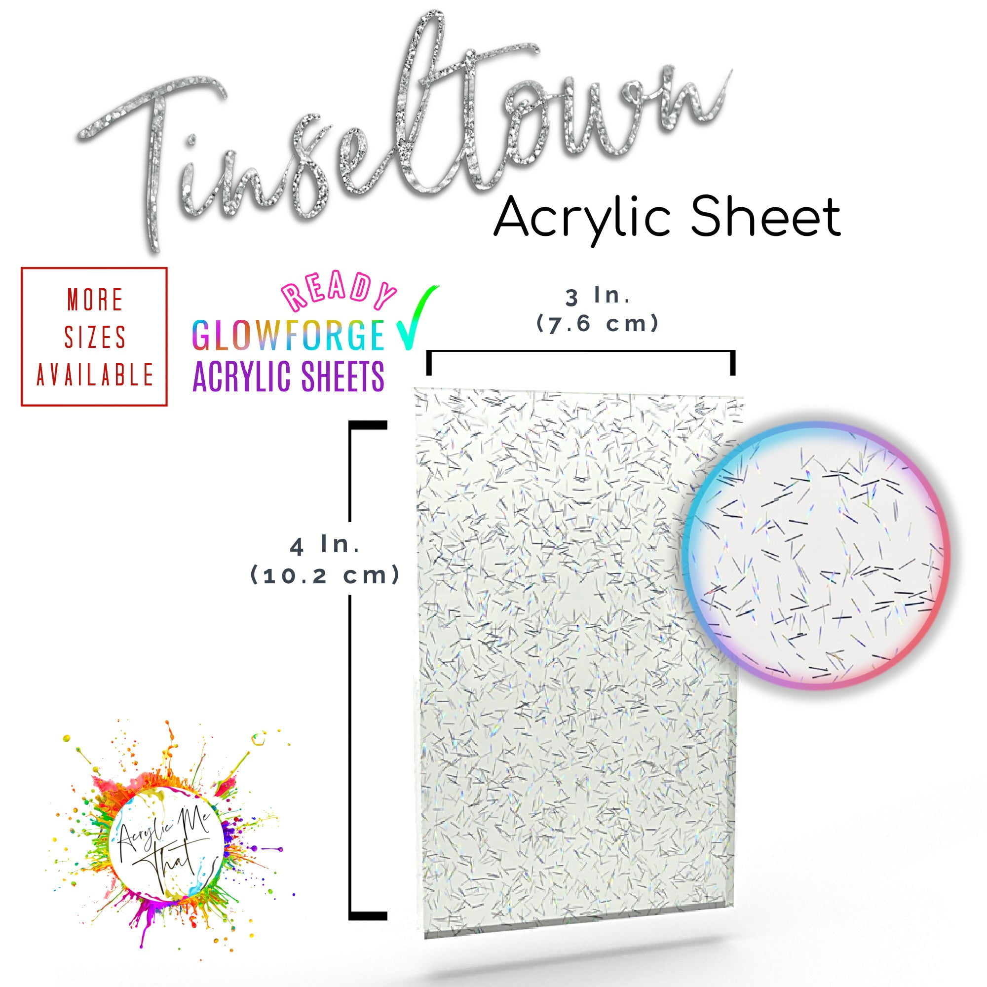 Tinseltown Glitter Cast Acrylic Sheet - Walmart.com