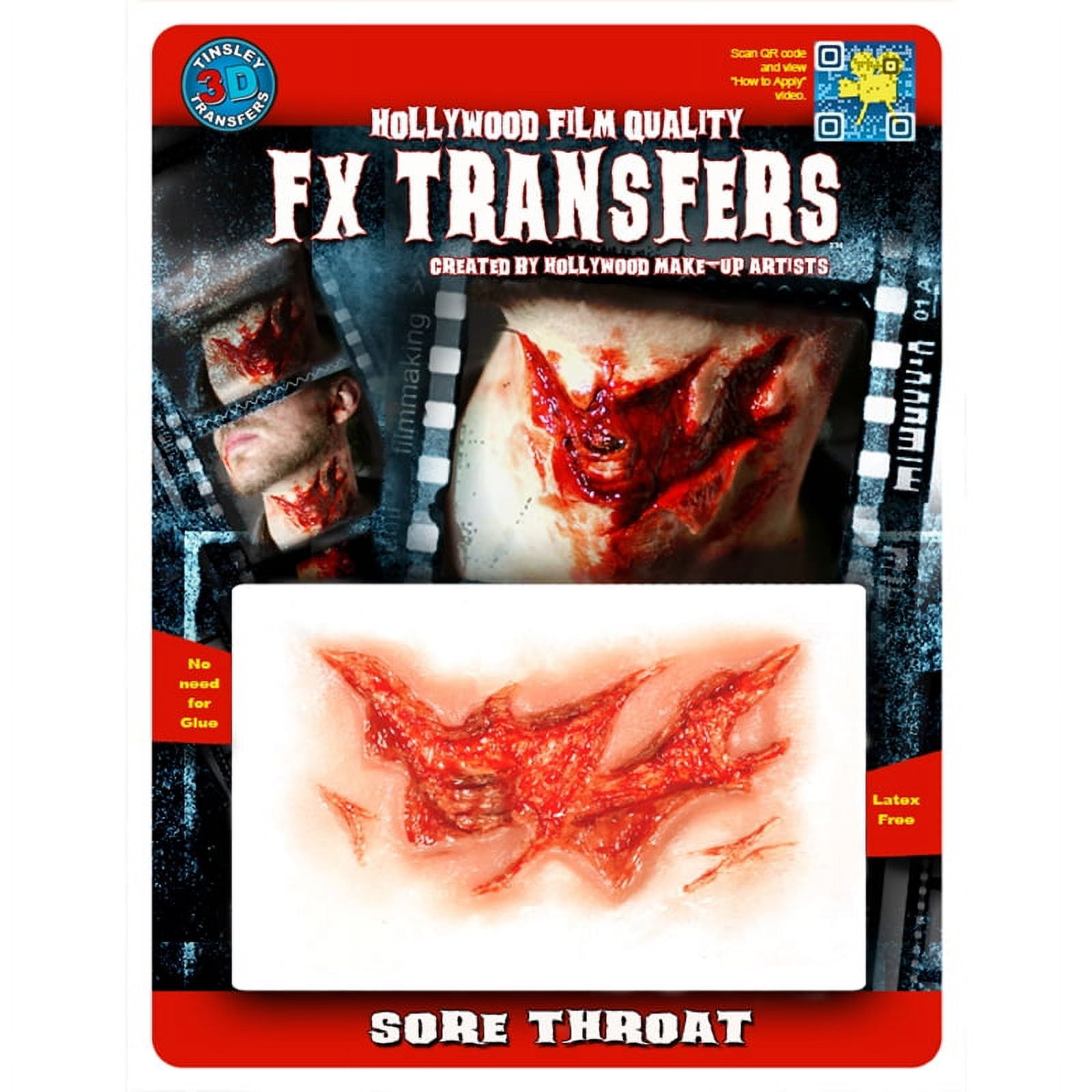 Tinsley Medium 3D FX Transfer - Sore Throat - Walmart.com