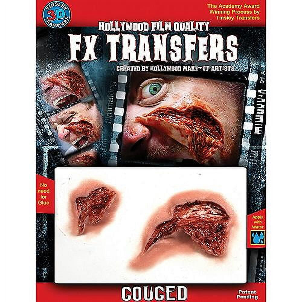 Gouged Killer Wound 3D FX Transfer Costume Accessory - Walmart.com