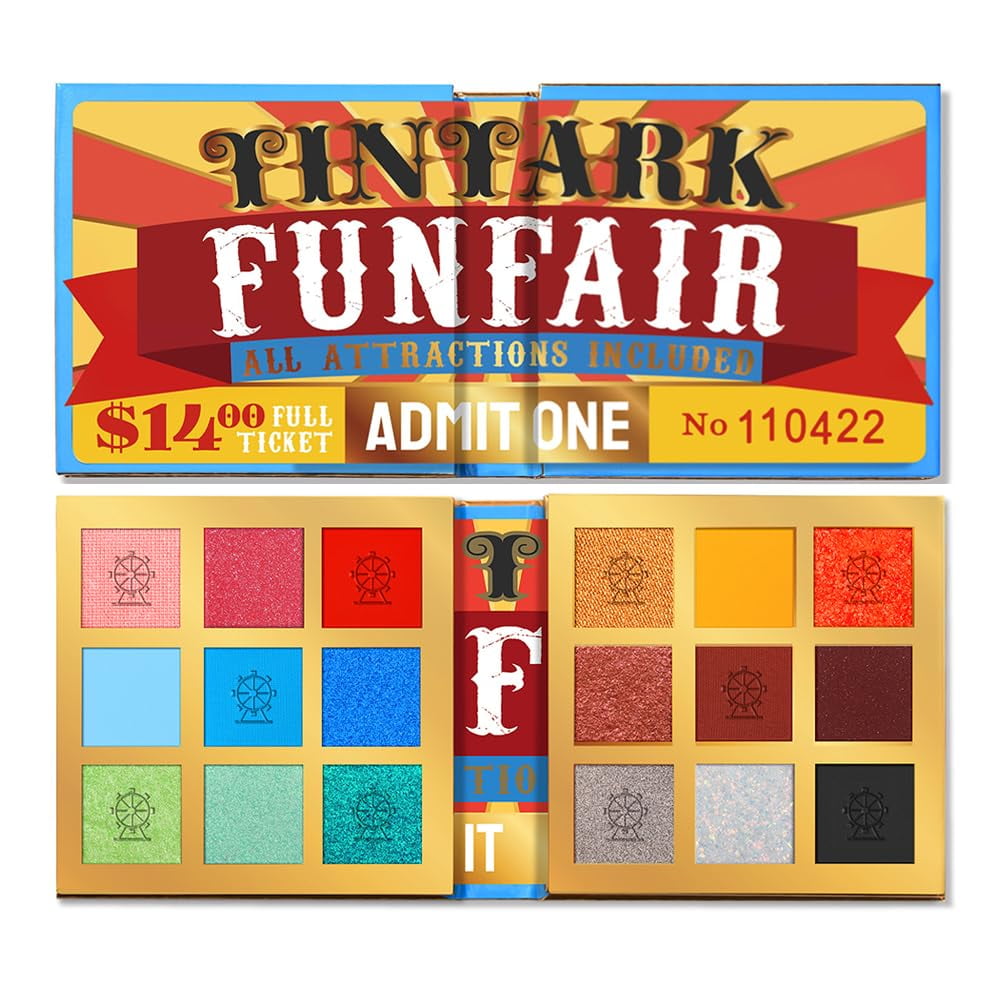 Tintark 18 Color Funfair Eyeshadow Palette, Carnival Party Eyeshadows ...