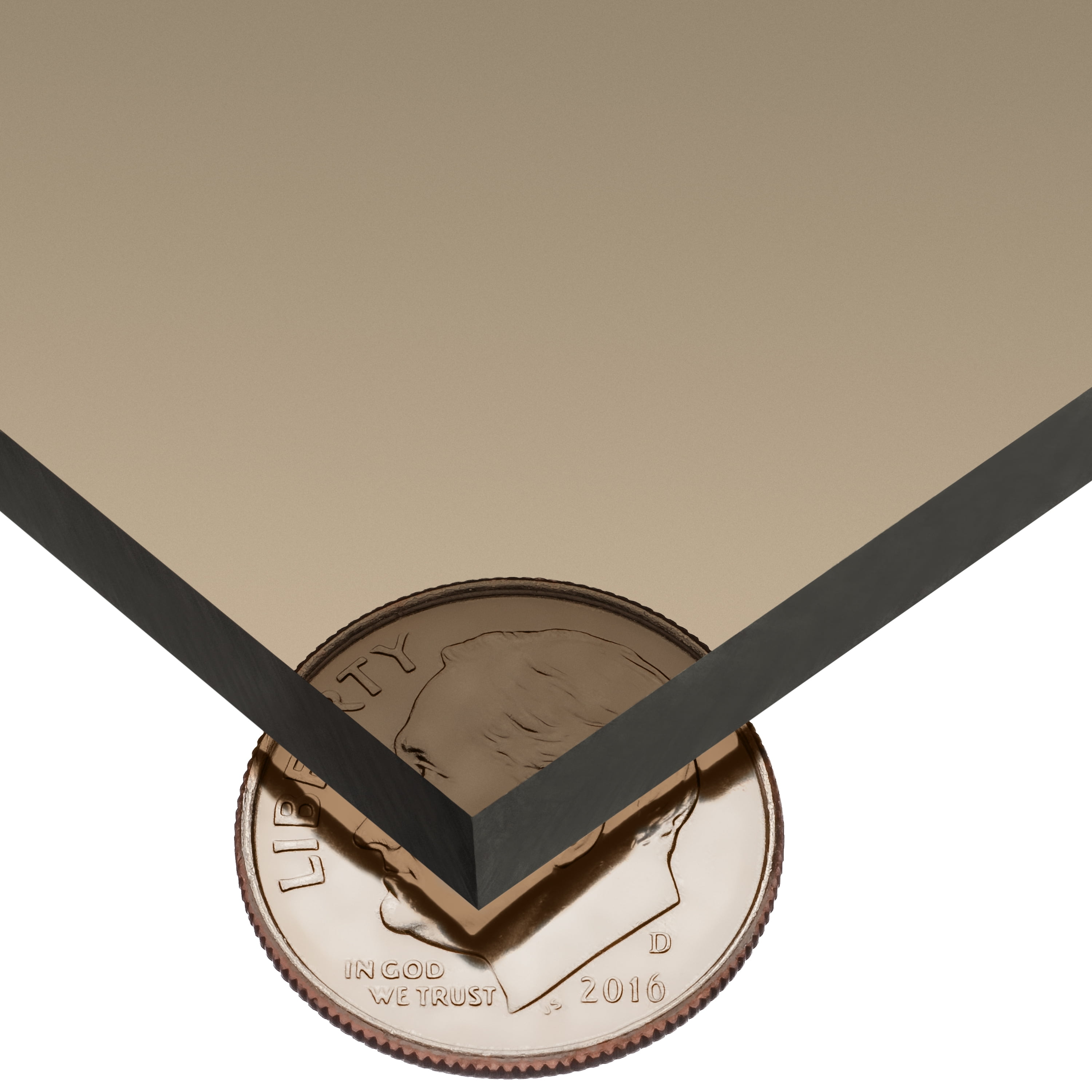 Tinted Bronze Polycarbonate Sheet - 1/4" Thick x 24" Wide x 24" Long ...