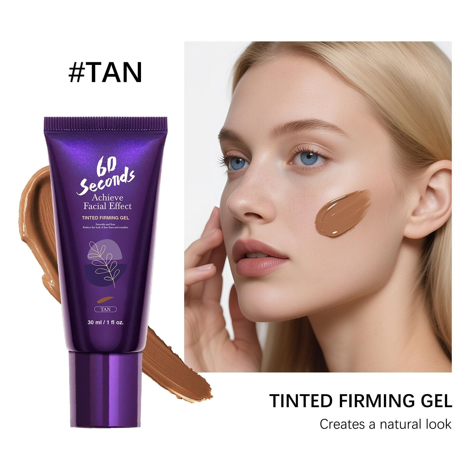 Tinted Firming Gel Body Concealer – Full Coverage Makeup With Brush, No ...