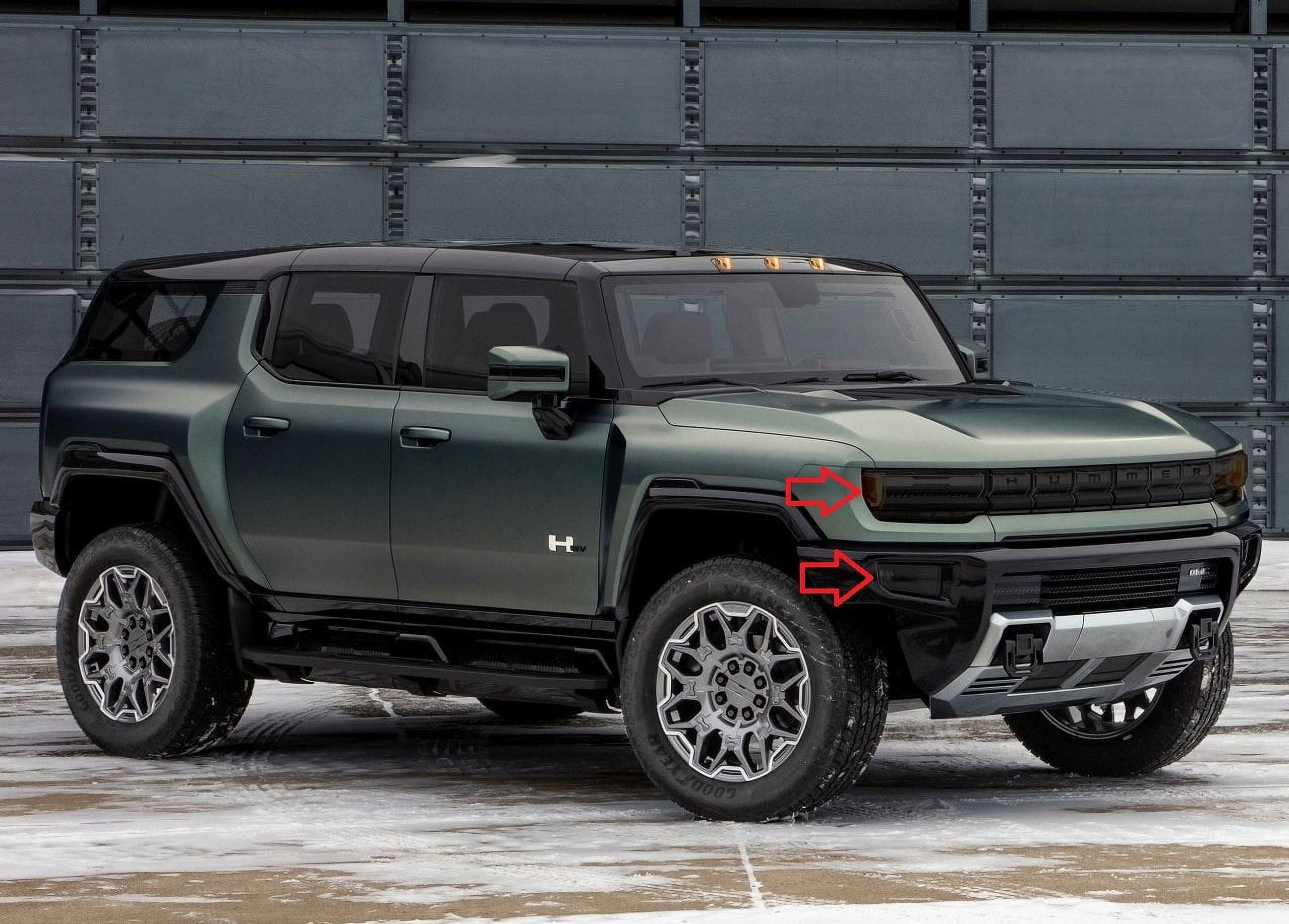 Tinted Head Light Film Lens Overlays Protective Covers for GMC Hummer ...