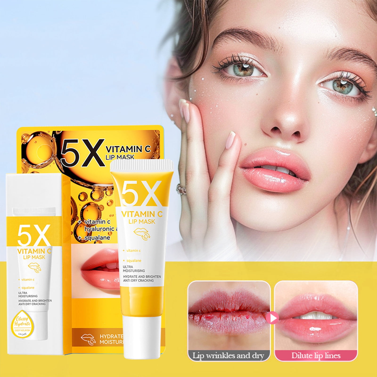 Tinted Mini Lip Balm Gloss Set - Nourishing & Plumping Lip Moisturizer for Dry Lips - 3 Colors ...