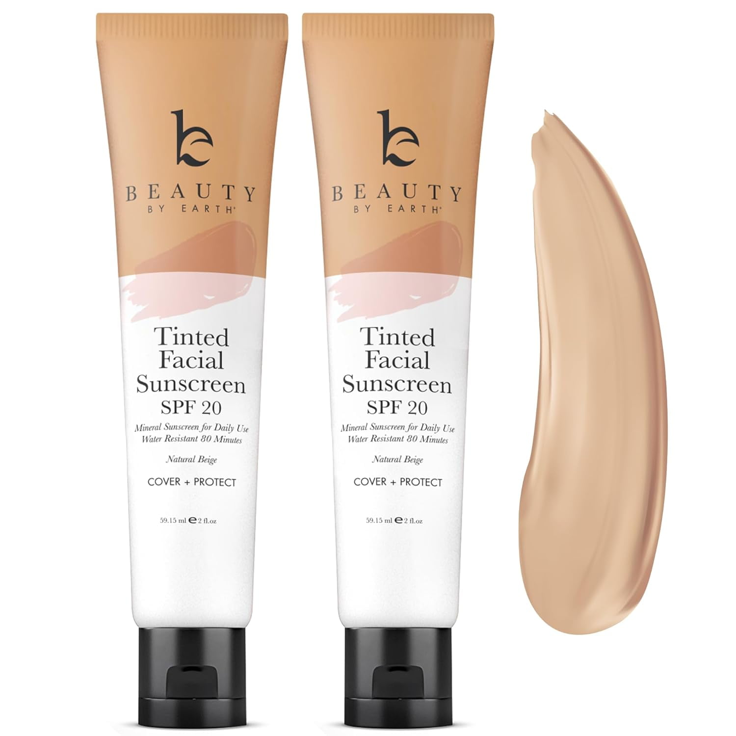 Tinted Sunscreen for Face - SPF 20 With Natural & Organic Ingredients ...