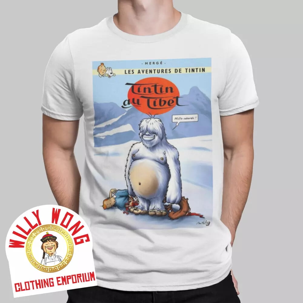 Tintin T-Shirt Graphic Tin Tin 60s 70s 80s Classic Retro Comic Book in ...