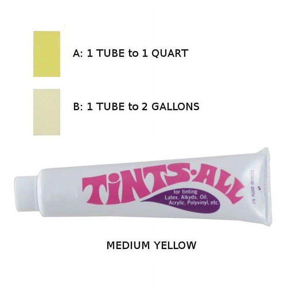 Tints-All Yellow Medium Paint Colorant 1.5 oz - Walmart.com