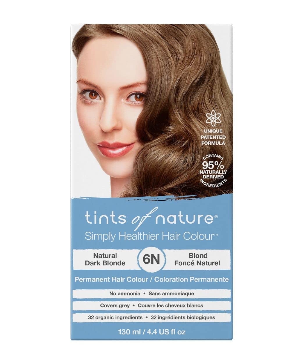 Tints of Nature Permanent Hair Colour 6N Natural Dark Blonde 4.4 fl oz ...