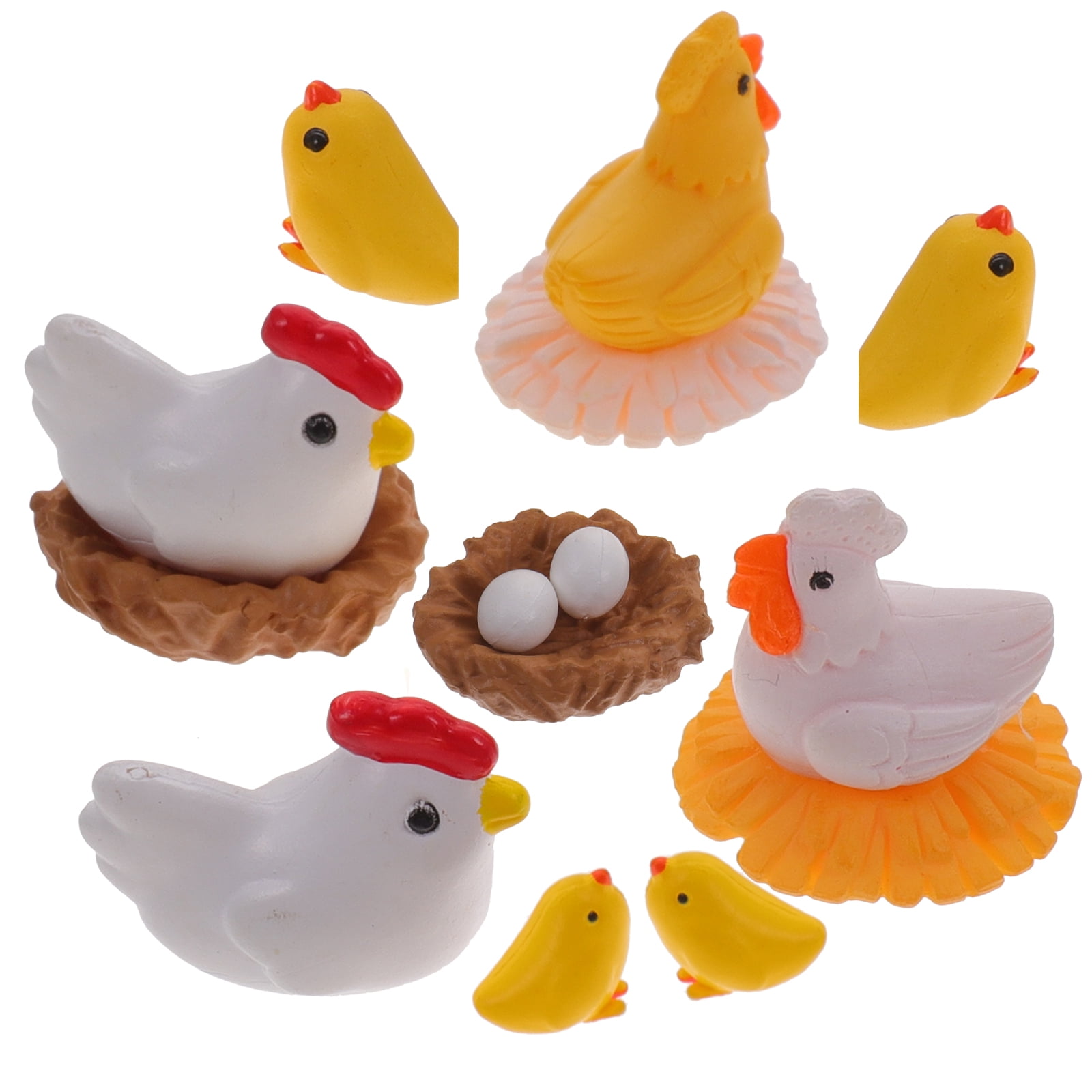 Tiny Animal Figurines Miniature Garden Animals Miniature Landscape Egg ...