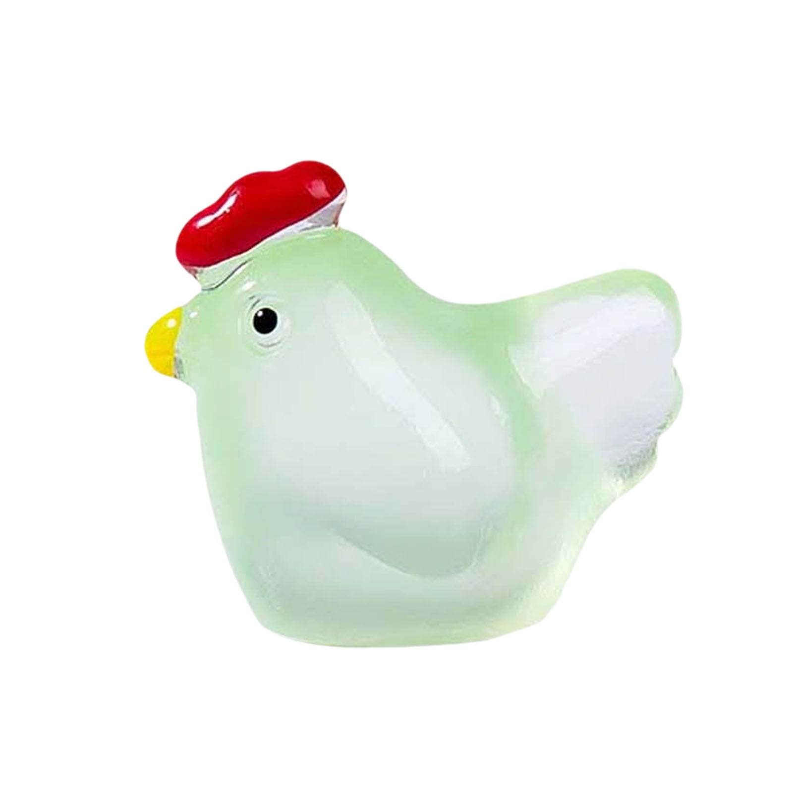 Tiny Chicken Glow in The Dark Mini Resin Chick Miniature Plastic Easter ...