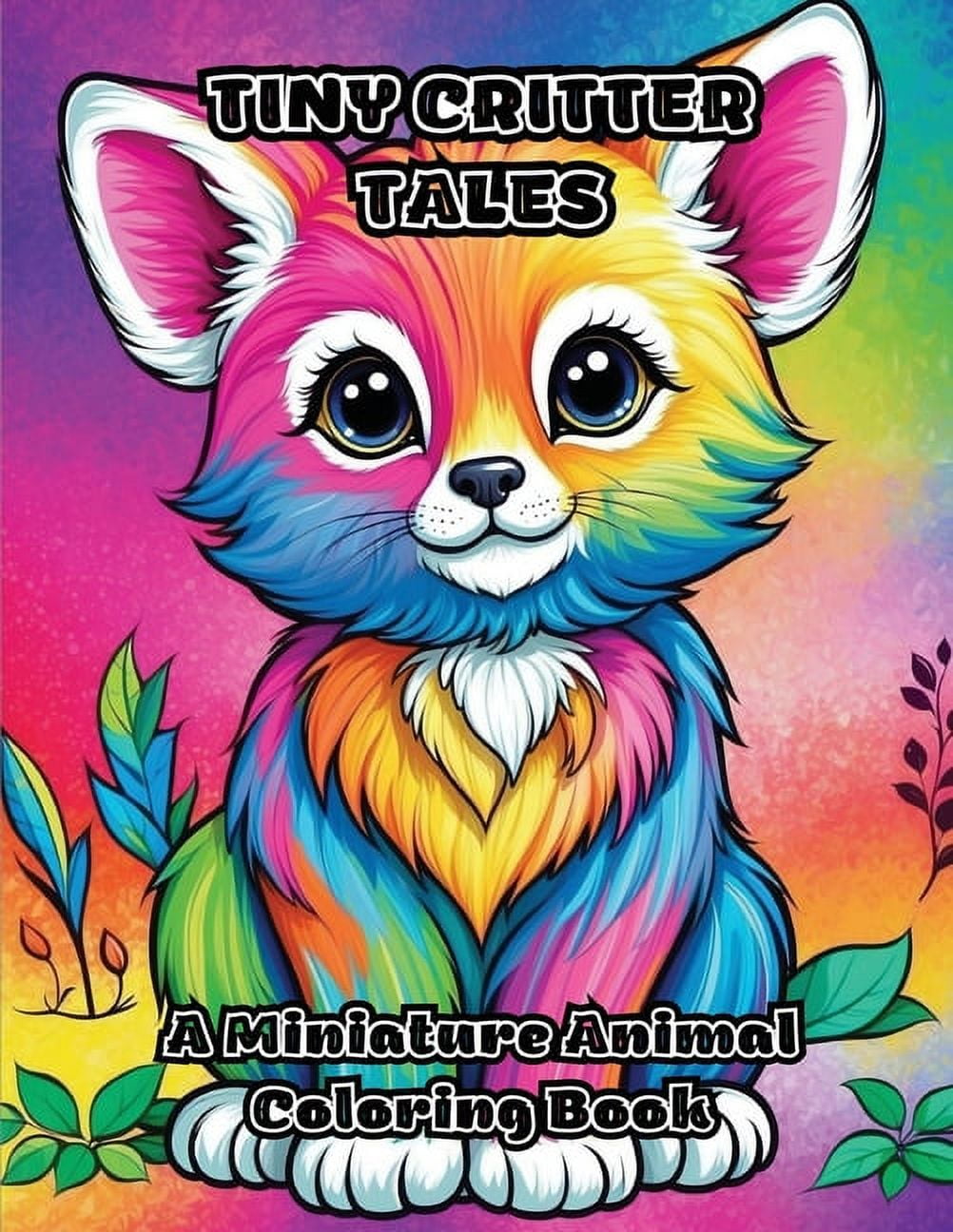 Tiny Critter Tales: A Miniature Animal Coloring Book, (Paperback ...