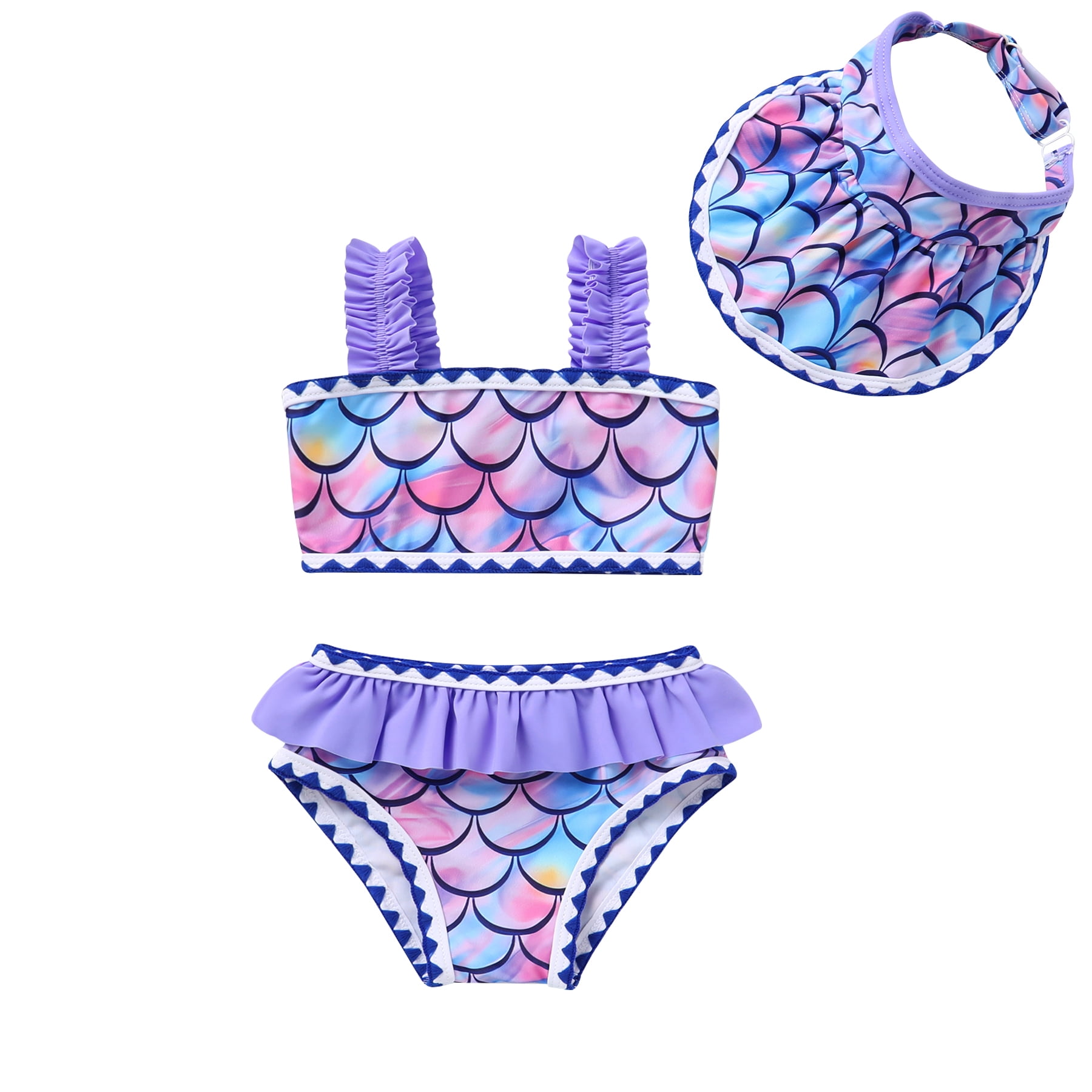 Tiny Cutey Baby Girl Swimsuit Toddler Summer Bikini Beach Bathing Suit ...