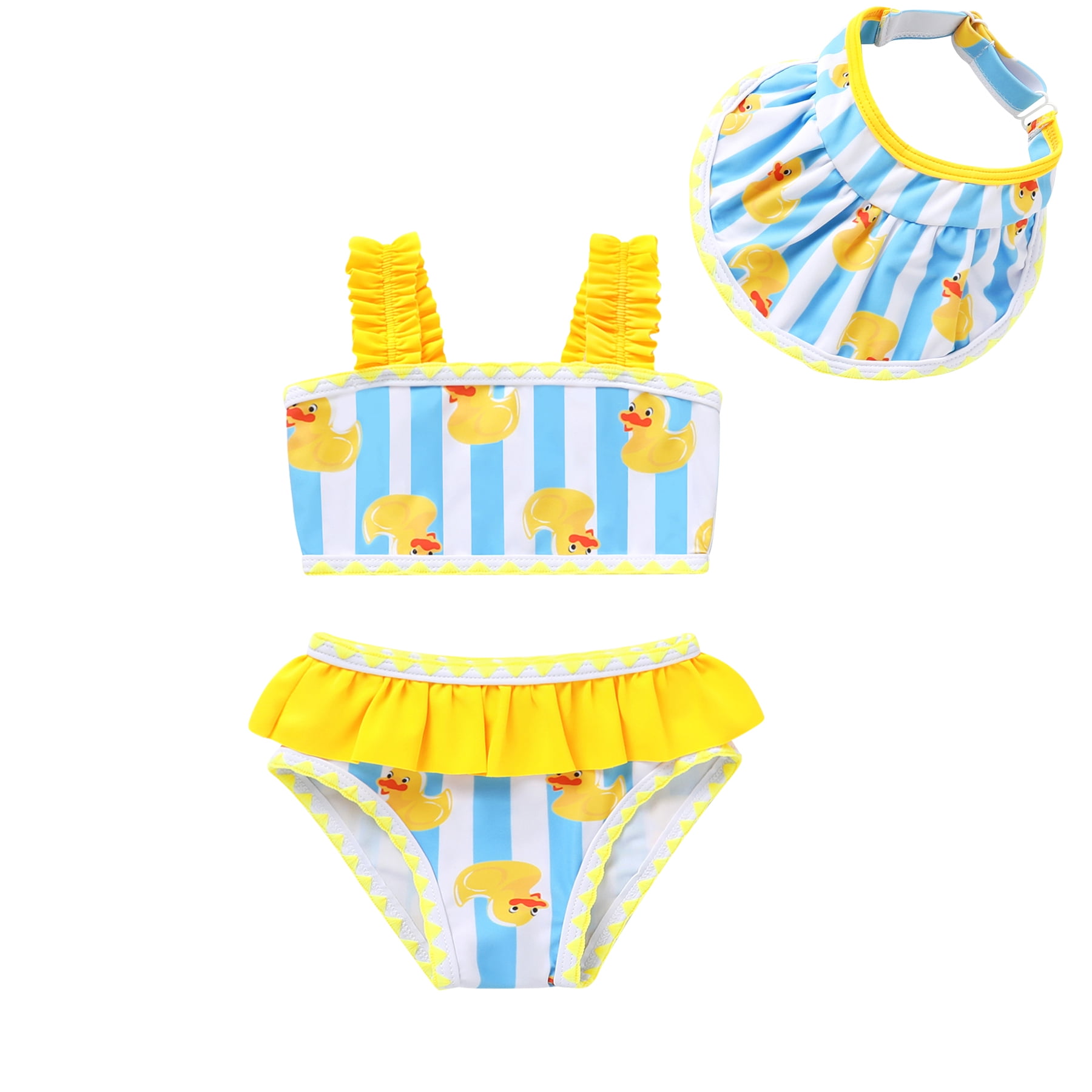 Tiny Cutey Baby Girl Swimsuit Toddler Summer Bikini Beach Bathing Suit ...