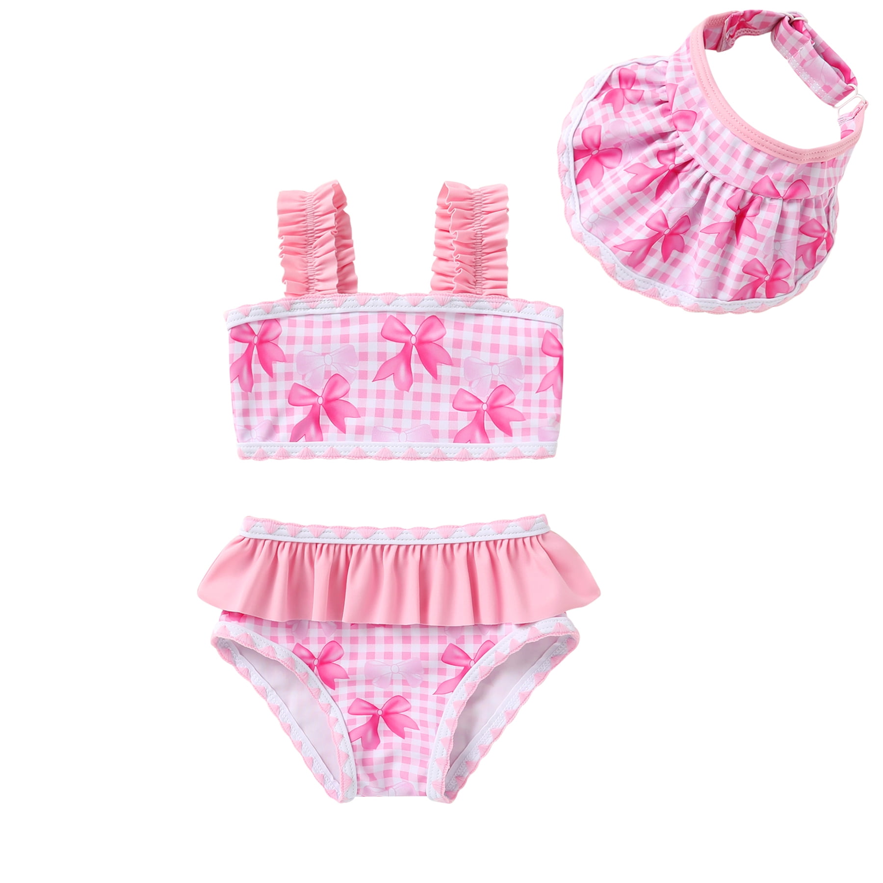 Tiny Cutey Baby Girl Swimsuit Toddler Summer Bikini Beach Bathing Suit ...