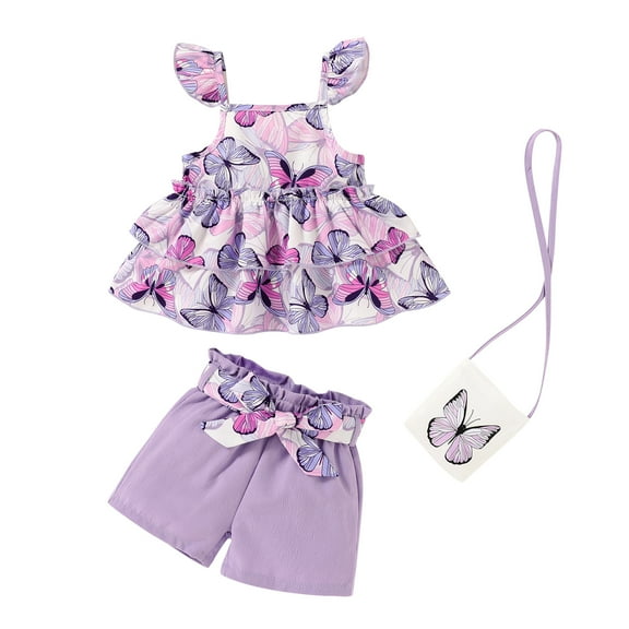 Ccpelsie Girl Outfit Kids Funny Letters Bow Embroidery Short Sleeve ...