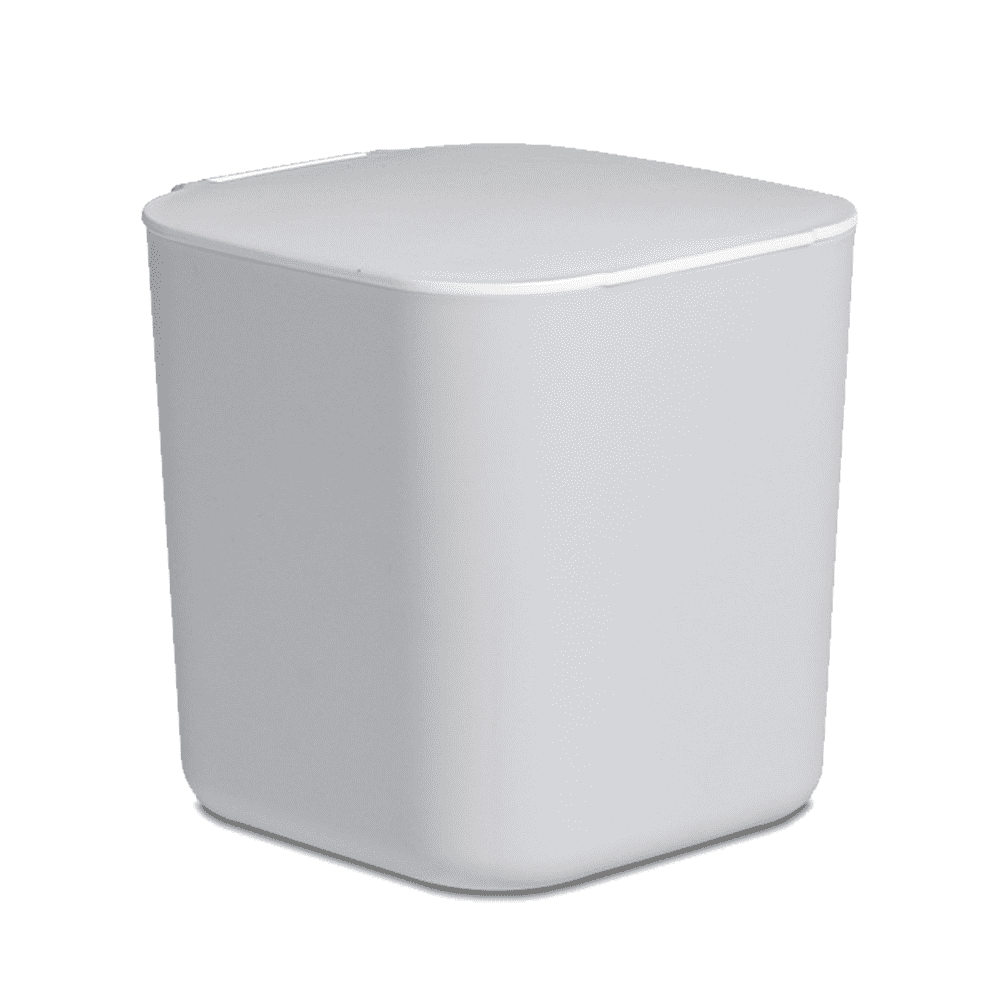 Mini Trash Can with Lid, Little Tiny Waste Basket Compact Covered ...