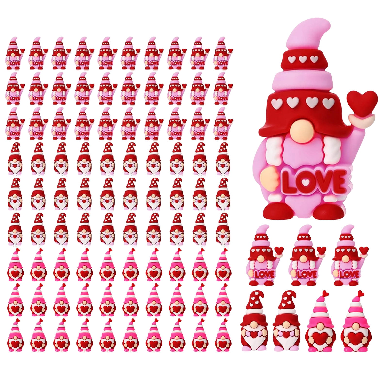 Tiny Dwarf Statue Valentine's Day Tiered Tray Table Display Decor ...