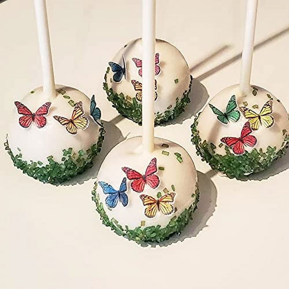 Tiny Edible Butterflies Rainbow For Cake Cupcake Lollipop Dessert