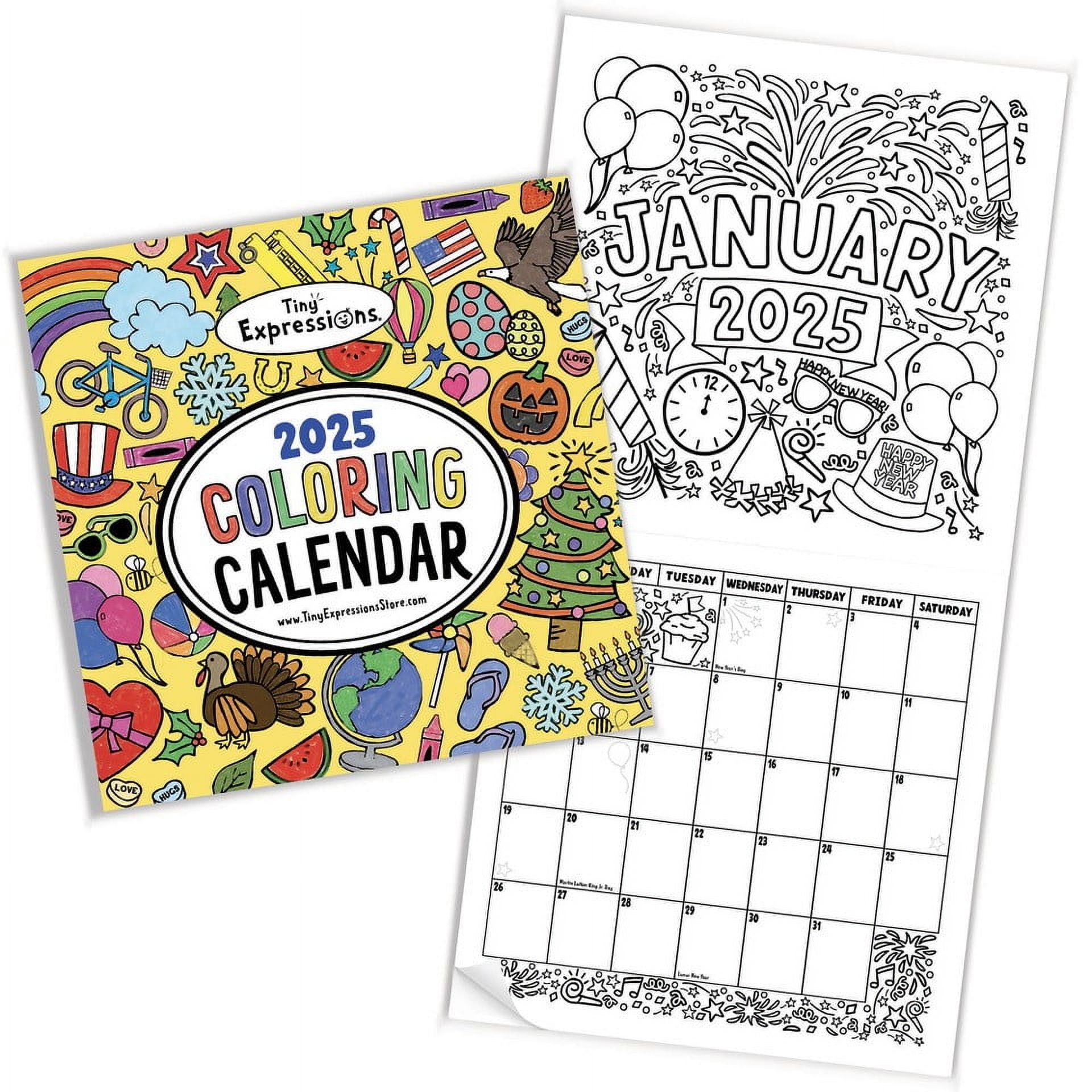 Coloring Wall Calendar
